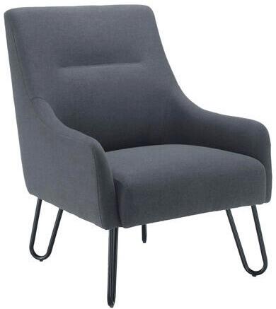 Modern Pearl Reception Chair in Grey, Mustard or Navy Fabric - Breakout ...